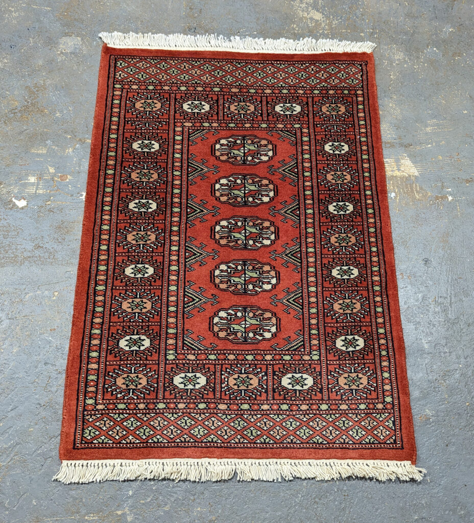 2x3 Rust-Colored Bokara Rug - Jahann & Sons